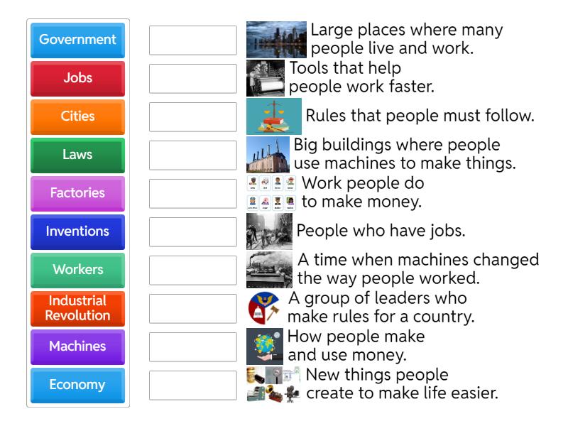 ELL - Industrialization - Match up
