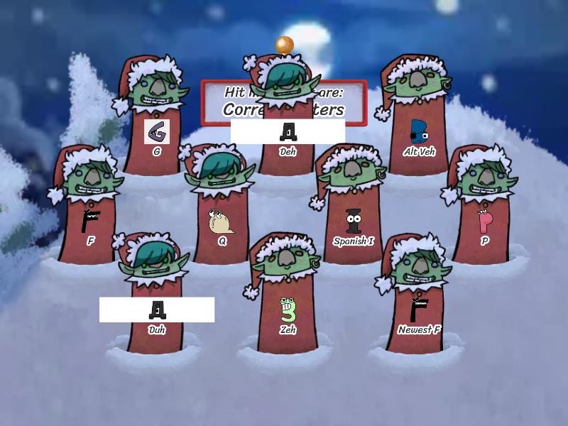 alphabet lore whack-a-letter - Whack-a-mole