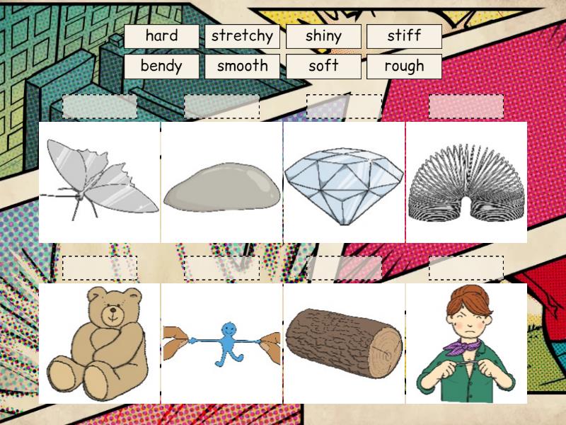 Properties of material adjectives easy - Match up