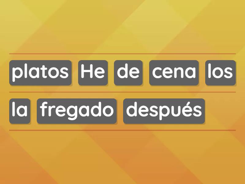 Pretérito Perfecto frases 2 - Unjumble