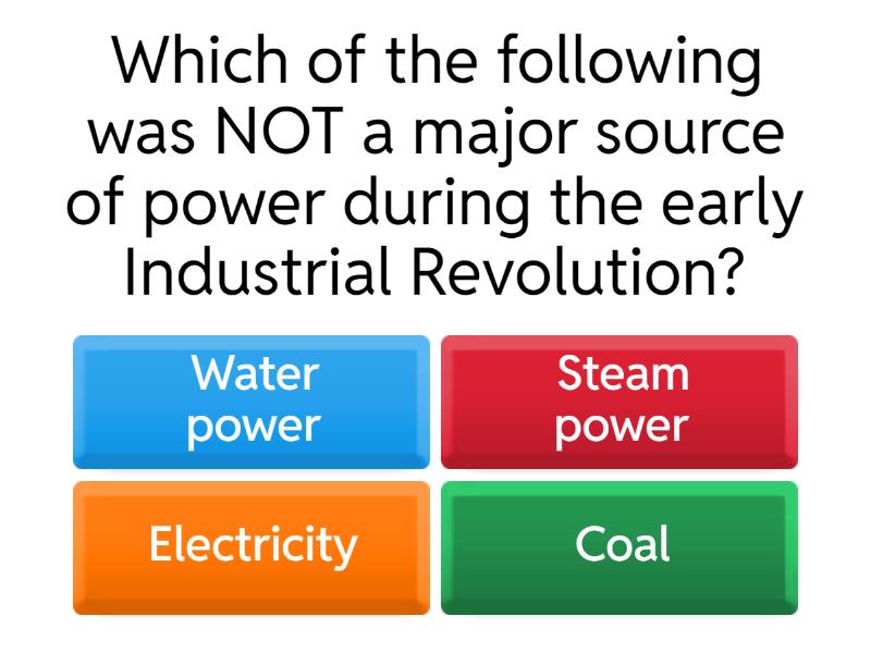 Industrial Revolution - Quiz