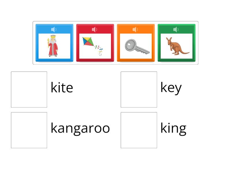 Oxford Phonics Letter Kk - Match up