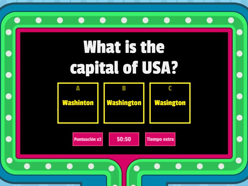 United States - Gameshow quiz