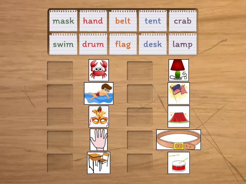 Consonant Clusters - Match up