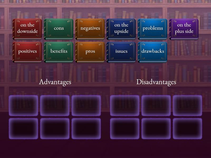 Advantages and Disadvantages - Group sort Advantages and Disadvantages - Group sort
