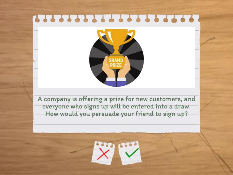 Persuading others - Flash cards