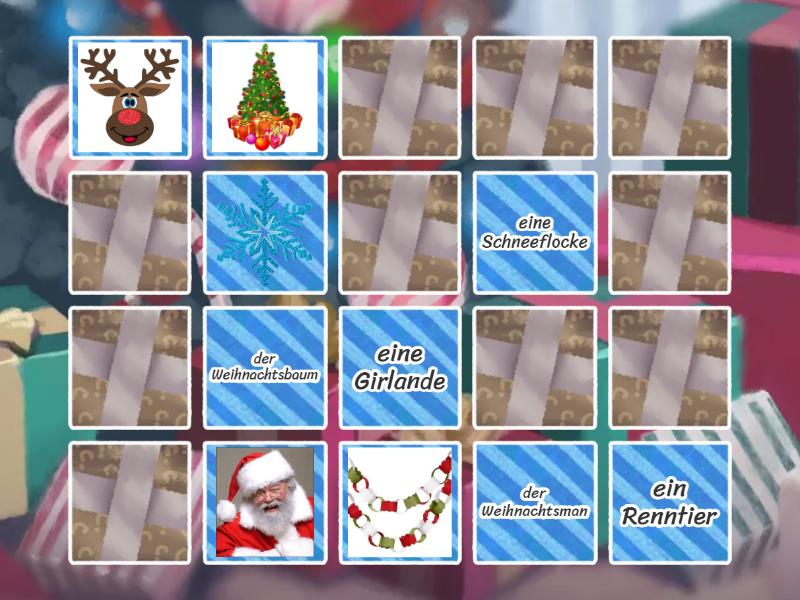 German Christmas words! - Matching pairs