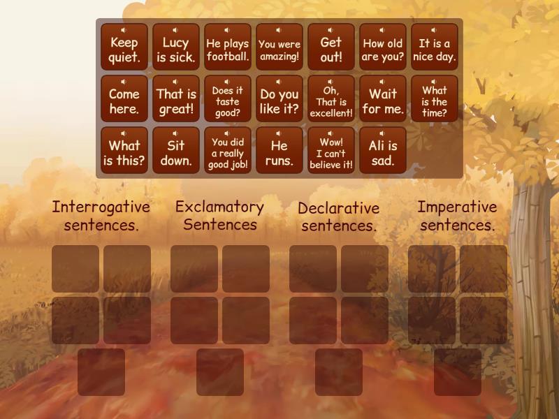 Four types of sentences (4 ) – interrogative / imperative / exclamatory ...