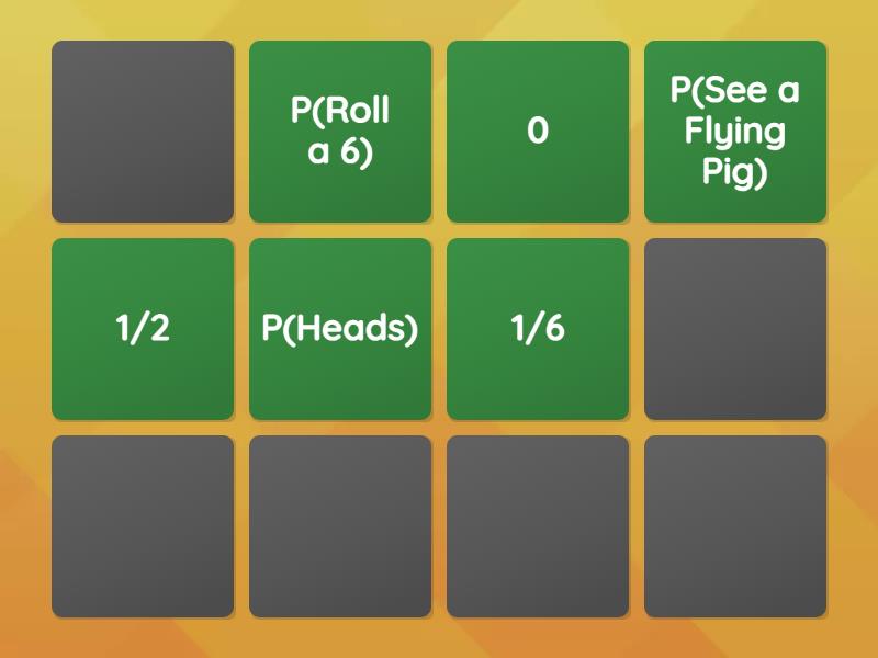 Probability Pairs - Matching pairs