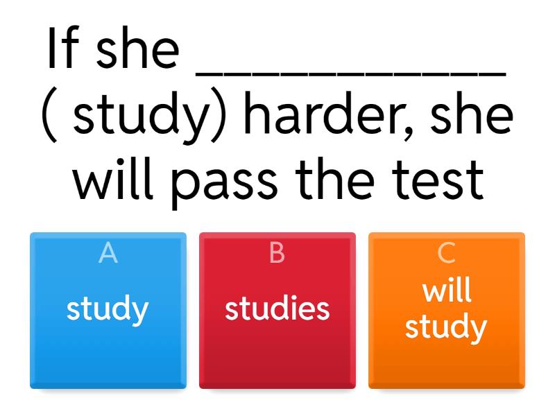 first conditional - Quiz