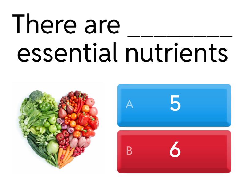 Essential Nutrients - Quiz