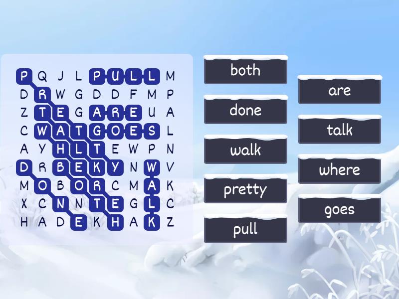 Trick Words Unit 3 - Wordsearch