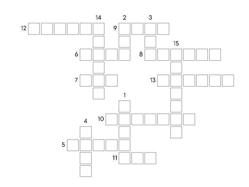 BE1 - U6 - Songtime - Aud - Crossword
