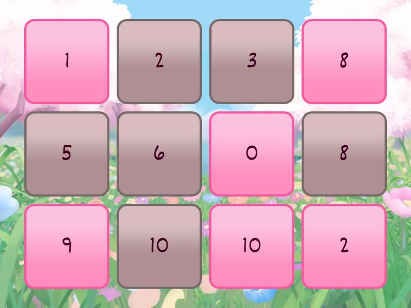 Ways to Make 10 - Matching pairs