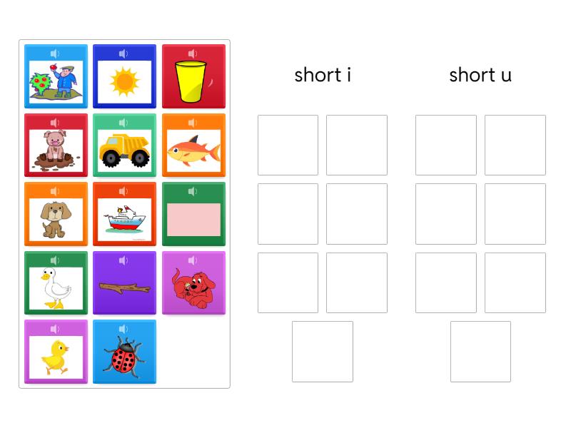 short i and u sorting - Group sort