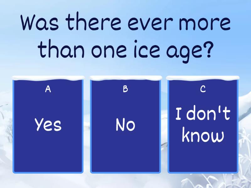 Basic ice age video - Quiz