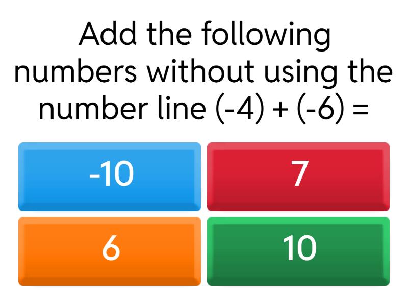 The four operations - add and subtract integers without using the ...