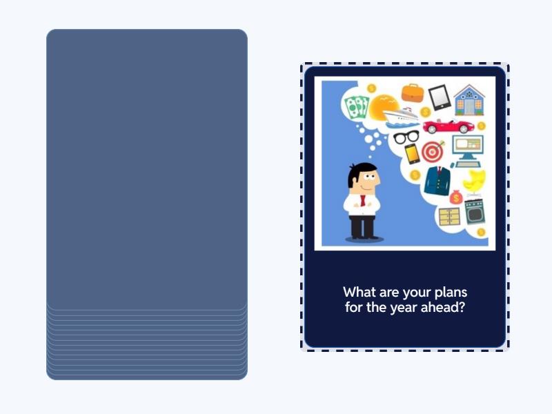 New Year - Speaking cards