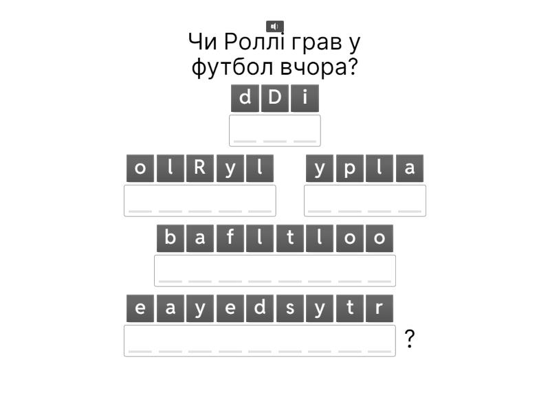 U6 L3-4 ex.6 questions - Anagram