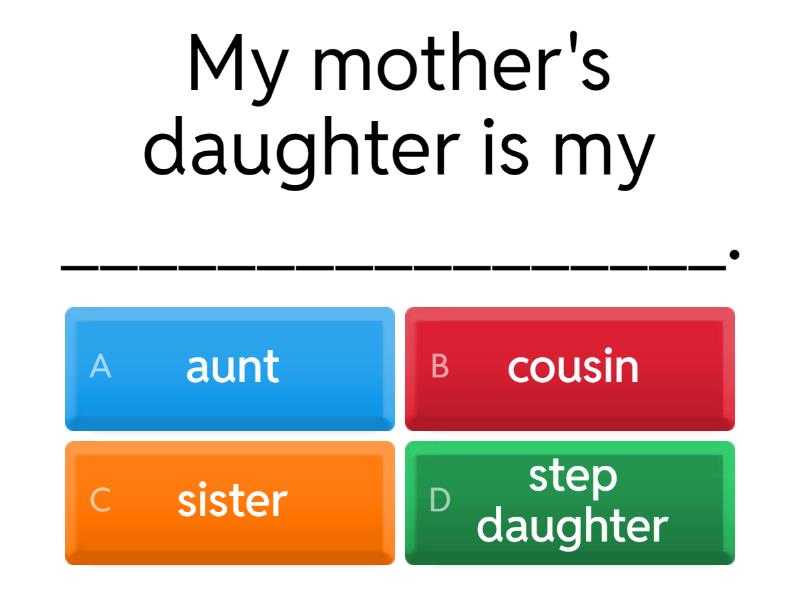 Family Members - Quiz - Cuestionario