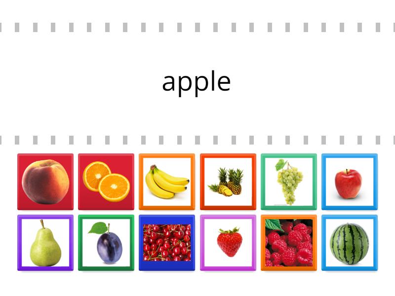 FRUITS - match up - Find the match