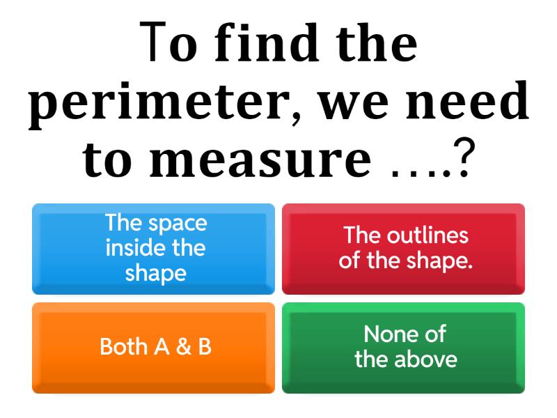 Area & Perimeter - Quiz