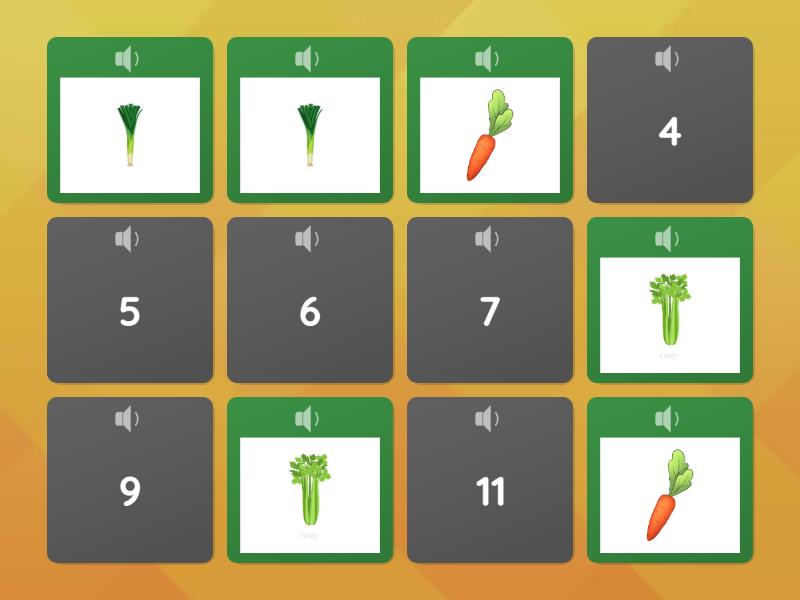 Memory. - Matching pairs