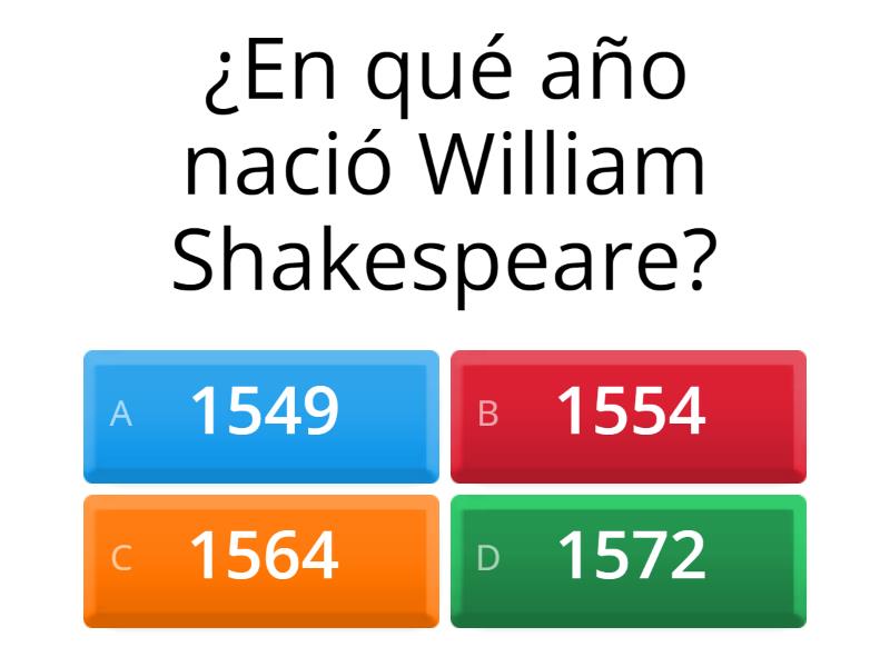 William Shakespeare - Quiz