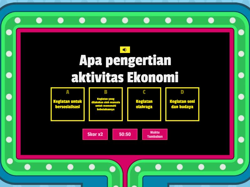 Kondisi Perekonomian di Daerahku - Gameshow quiz Kondisi Perekonomian di Daerahku - Gameshow quiz