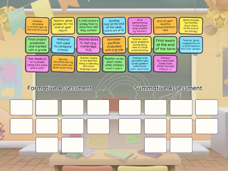 Formative or Summative Assessment? - Group sort