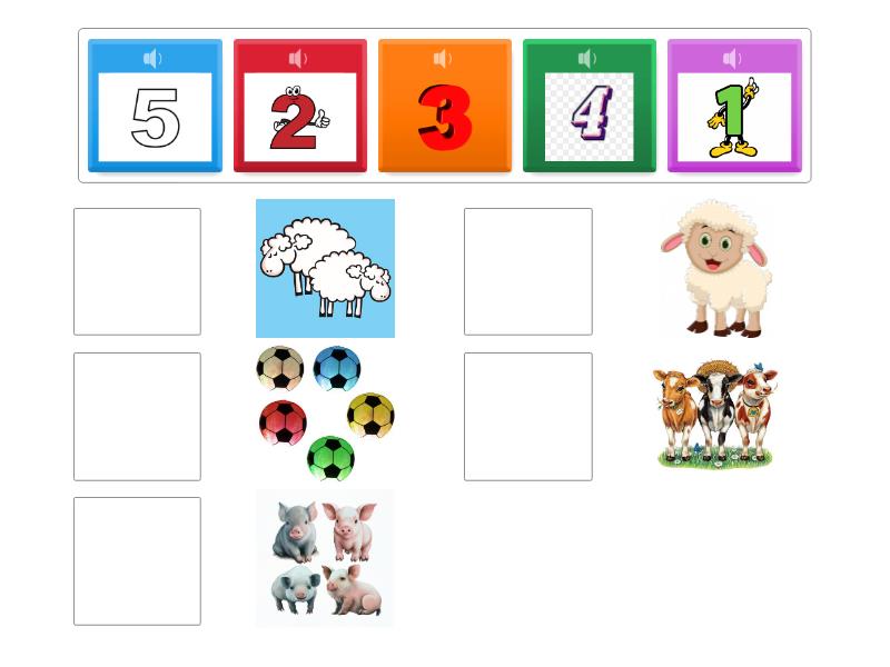 los numeros - Match up