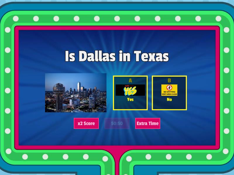 Texas Quiz - Gameshow quiz