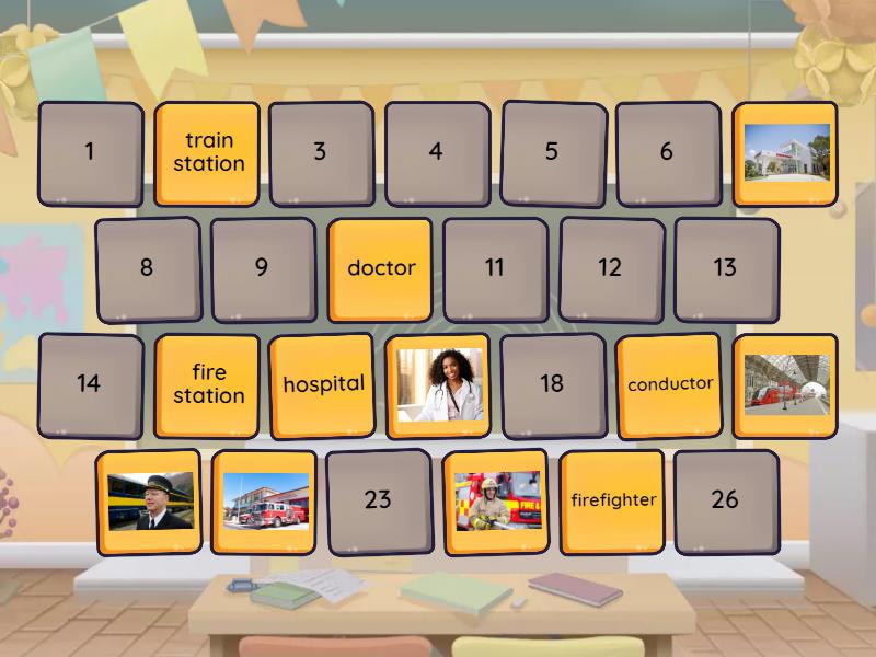 U1 Key Words 1-2 Memory Game - Matching pairs