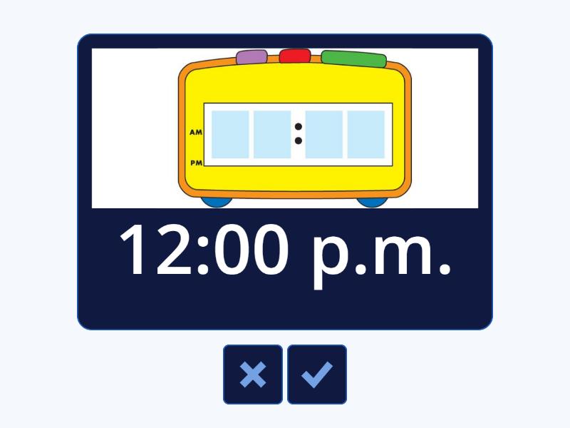 The digital clock - Flash cards