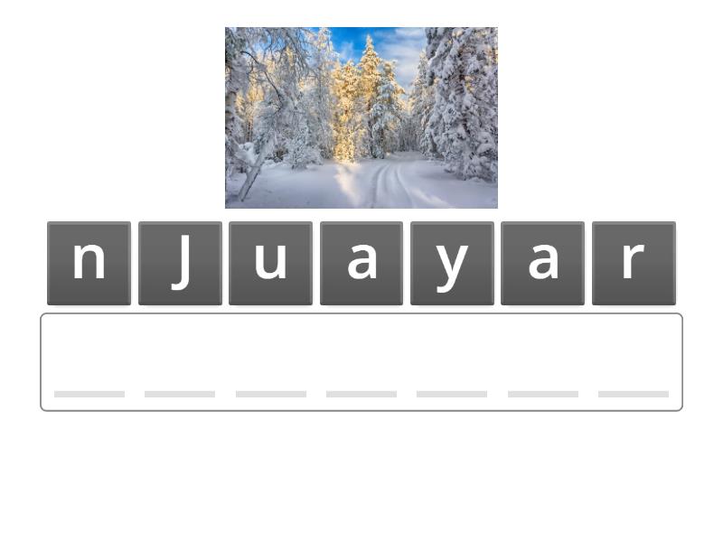 SM2 U6 Months - Anagram