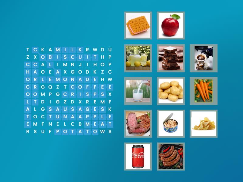 WW3 U3 Food word search - Wordsearch