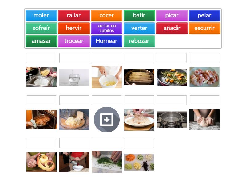 verbos de cocina - Match up