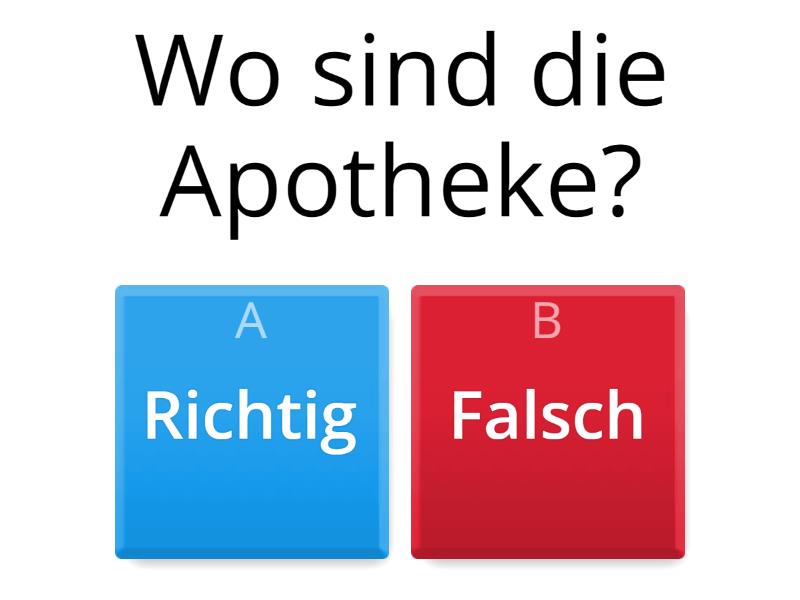 richtig/falsch - Quiz