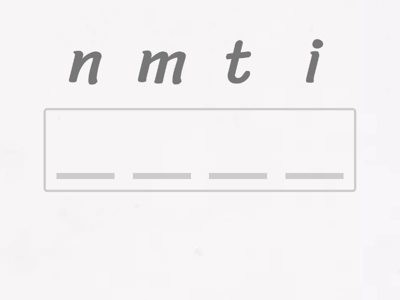 Unit 8 Word Scramble - Anagrama