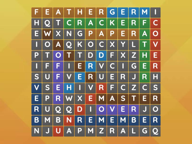Module 7 Week 2 Spelling Words - Wordsearch