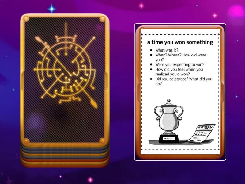 EF Upper, File 3A - Review of Narrative Tenses - Speaking cards