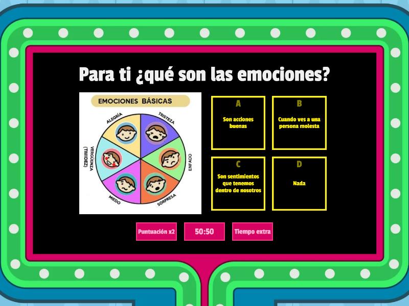Las emociones - Gameshow quiz