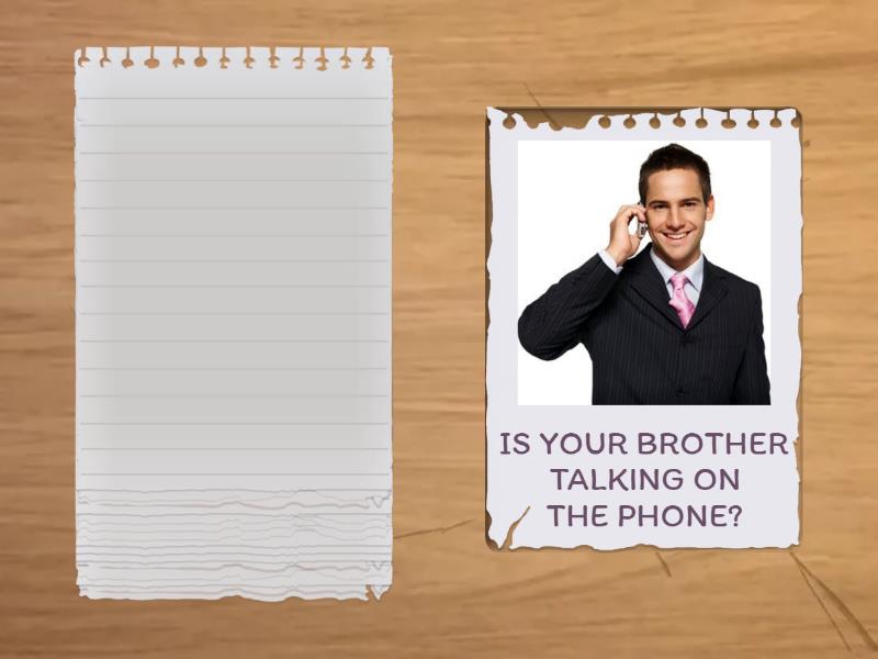 B4 Present Continuous Yes No Questions Speaking Cards