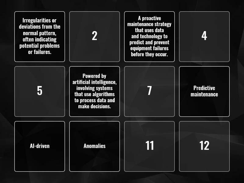 Using AI to prevent infrastructure failures and reduce downtime (C1) - Matching pairs