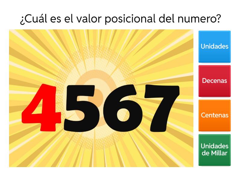 "Valor Posicional unidades, decenas, centenas y unidades de millar"-LM ...
