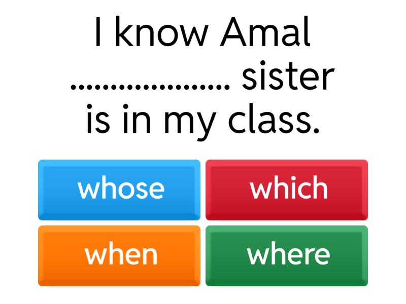 MG3 U12 Relative pronouns - Quiz