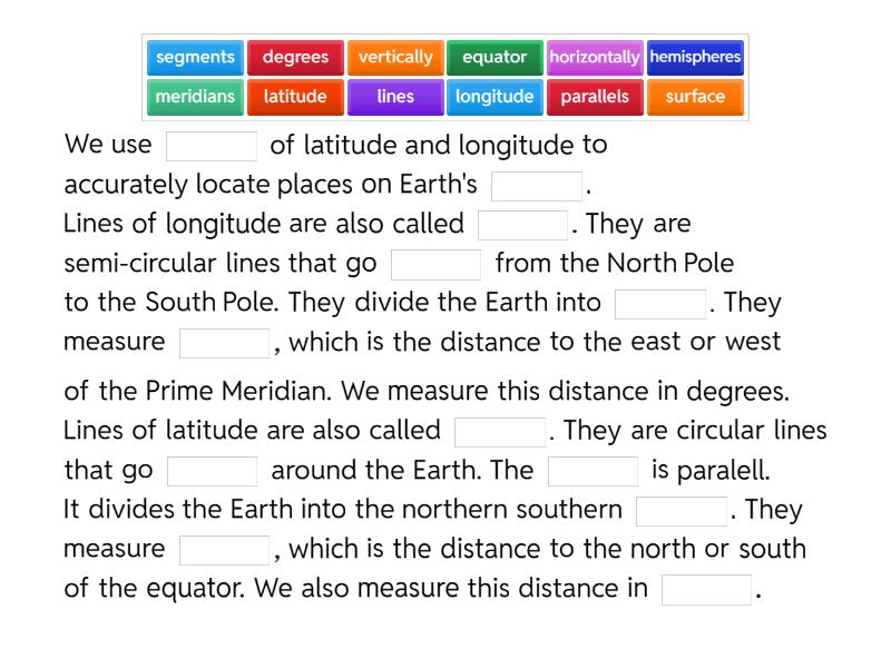 Social Science 4th Grade Unit 1 - Complete the sentence