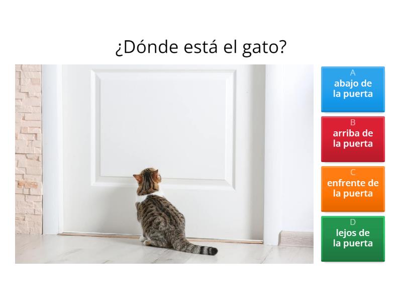 Prepositions of Place (Spanish) - Quiz