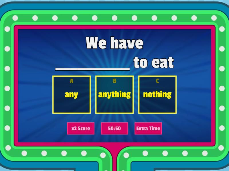 QUANTIFIERS GAME! Revision (Unit 10A) - Game show de TV