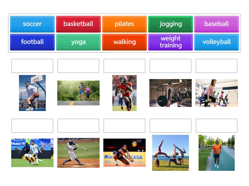 Sports vocab - Match up